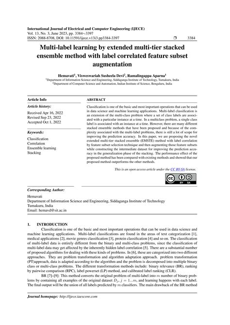 Multi Label Learning By Extended Multi Tier Stacked Ensemble Method