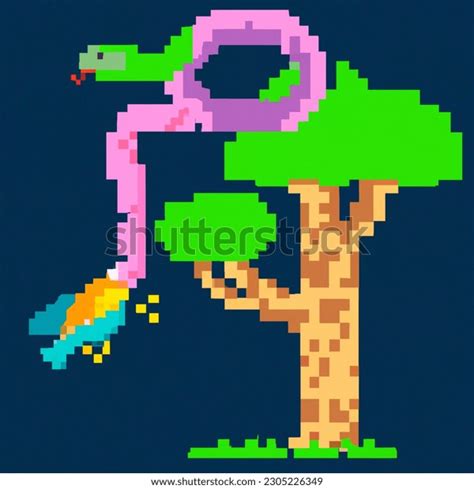 Pixel Art Vector Style Image Python On AI Generated Image Shutterstock