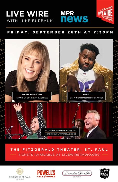 Live Wire Radio Feat Comedian Maria Bamford Music By Nur D And More