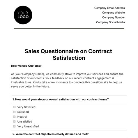 Sales Questionnaire For Data Source Validation Template Edit Online And Download Example