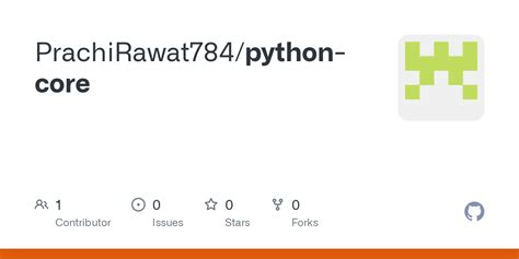 Github Prachirawat784python Core