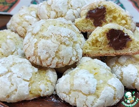 Апельсиновое печенье с шоколадной начинкой – кулинарный рецепт