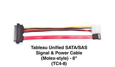 Tableau Unified Satasas Signal And Power Cable Molex Style 8″ Tc4 8 E Forensic Services