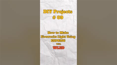 How To Make 5v Smart Control Rgb Fireworks Light Using Wled Esp8266 Arduinotutorial Diy Youtube