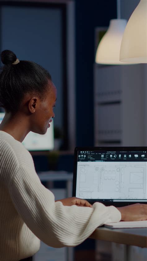 Engineer Constructor Designer Architect Creating New Bluilding Plan In