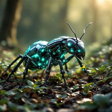 Welcome To The Ant Landia Futuristic Robotic Ant In Tranqu