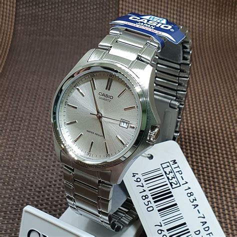 Casio General Silver Dial And Stainless Steel Strap Men Watch Mtp 1183