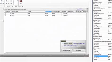 Devexpress Winforms Grid Columns Column Visibility Youtube