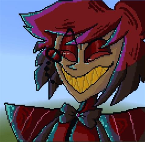 Finished A Pixel Art Of Alastor Today Original By Glitchedsymphony