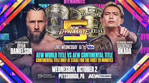Danielson vs. Okada double title match set for AEW Dynamite fifth anniversary - F4W/WON