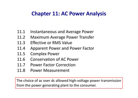 Ac Power Analysis Instantaneous Average Rms And More