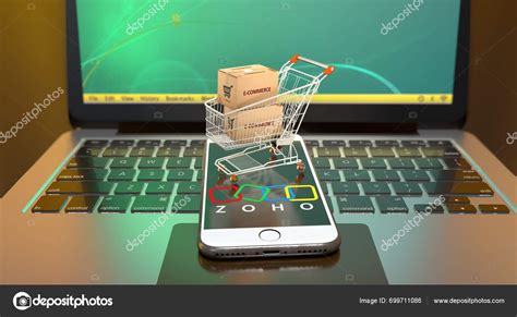 Zoho Commerce Visual Design Social Media Images Rendering — Stock