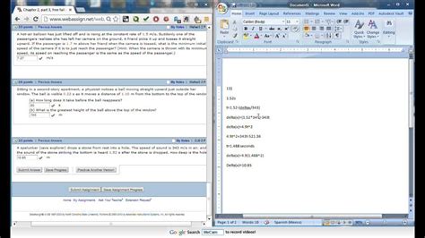 Webassign 23 Question 13 Youtube