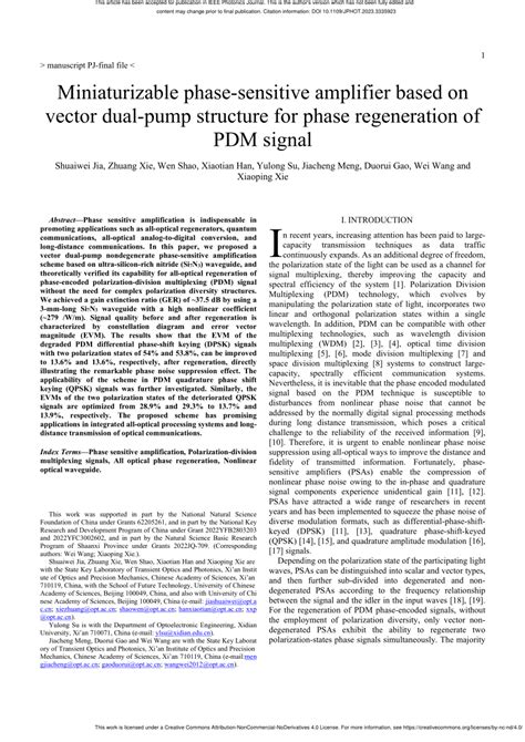 Pdf Miniaturizable Phase Sensitive Amplifier Based On Vector Dual