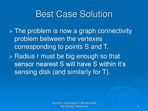 Dynamic Coverage In Wireless Ed Hoc Sensor Networks Ppt Download