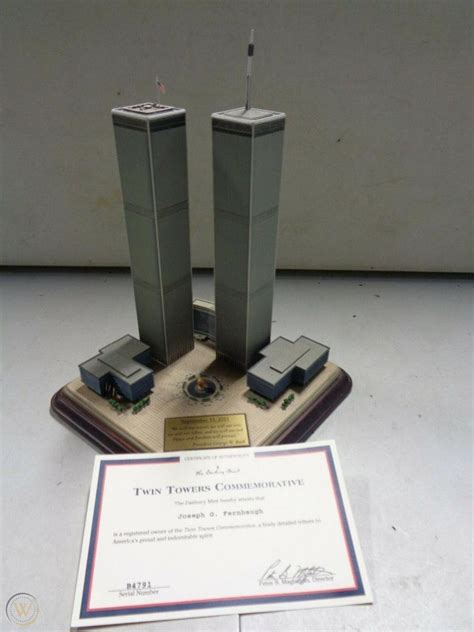 Danbury Mint Twin Towers Commemorative 1981692758