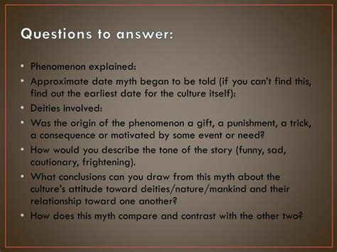 Etiological Or Explanation Myths Web Quest Pptx Religion And Spirituality