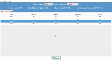 Meal Management System Using Java And MySQL With Guide Free Source Code