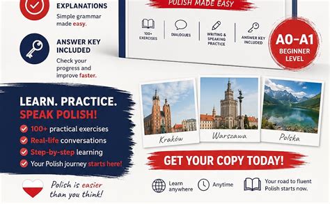 Polish Grammar Workbook Level A0a1 Exercises Dialogues And Answer