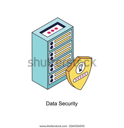 Data Security Vector Isometric Filled Outline Stock Vector Royalty Free 2264336543 Shutterstock