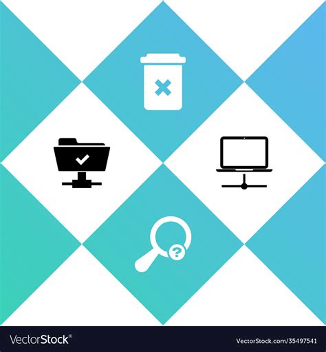 Set Ftp Operation Successful Unknown Search Vector Image