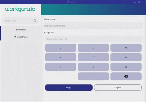 signing into the android kiosk app in workguru workguru support portal