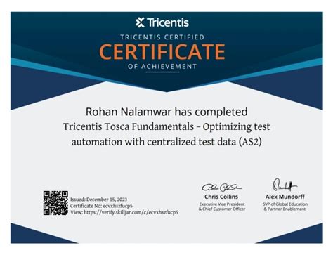rohan nalamwar on linkedin tosca tricentis automationtesting