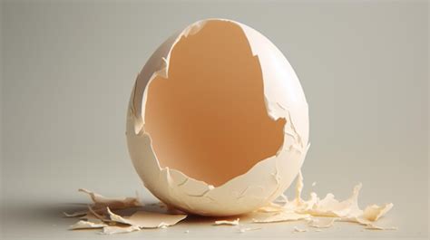 Solid Eggshell Background Premium Ai Generated Image