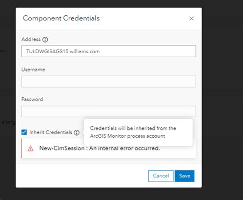 Credentials Will Be Inherited From The Arcgis Moni Esri Community
