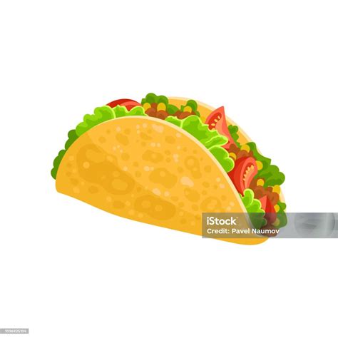 흰색 배경에 타코 멕시코 전통 음식 벡터 일러스트 레이 션 굽기에 대한 스톡 벡터 아트 및 기타 이미지 굽기 옥수수 속대 0명 Istock
