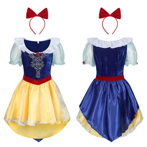 Princess Cosplay Costume Grimms Fairy Tale Snow White Dress Sleeping