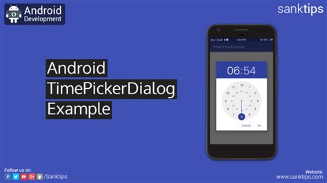 Android Timepickerdialog Example Sanktips