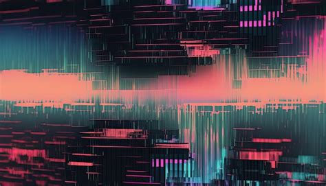 Premium Ai Image Abstract Glitch Background