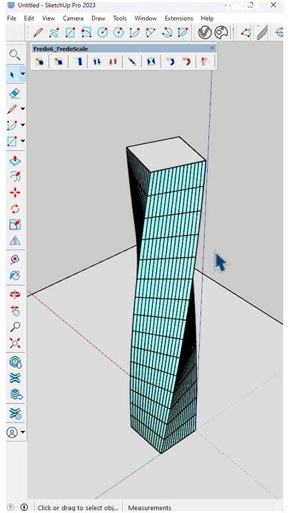 Using 1001bit And Fredo6 Fredoscale Pluginsto Simply Model A Modern Building Sketchup3d