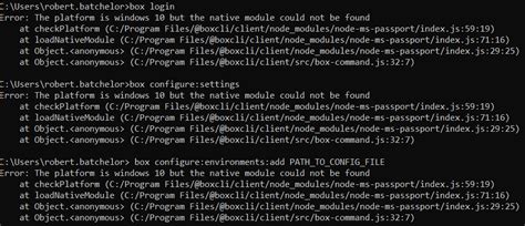 Windows Compatibility Issue Box Boxcli GitHub