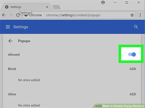 5 Ways To Disable Popup Blockers WikiHow