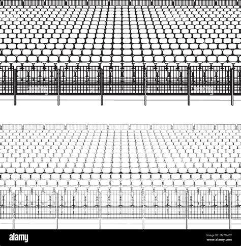 Assembling Structure For Sports Stadiums Vector Stock Vector Image