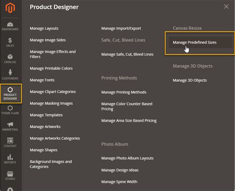 can i enable or disable canvas resize from edit page