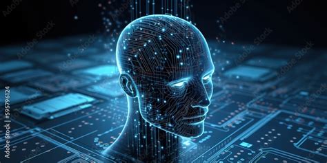 a modern highly advanced artificial intelligence system embedded in a