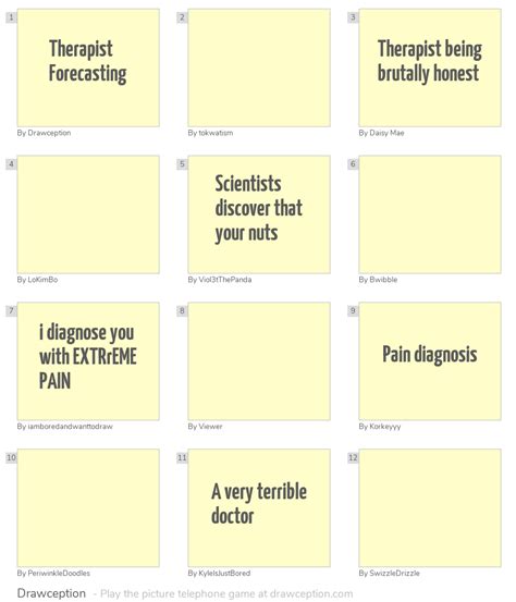 Therapist Forecasting Drawception