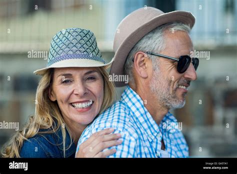 Romantic Mature Couple In City Stock Photo Alamy