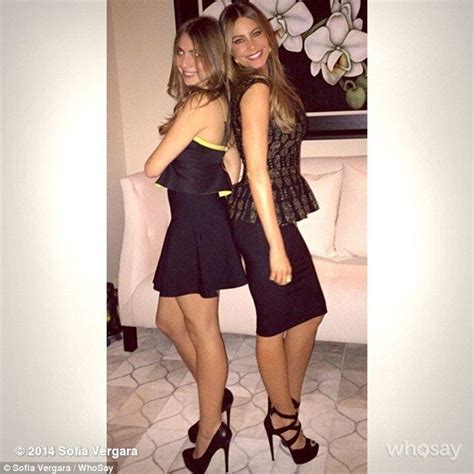 Double Take Sofia Vergara Shared A Snap Of Her And Her Mini Me Niece