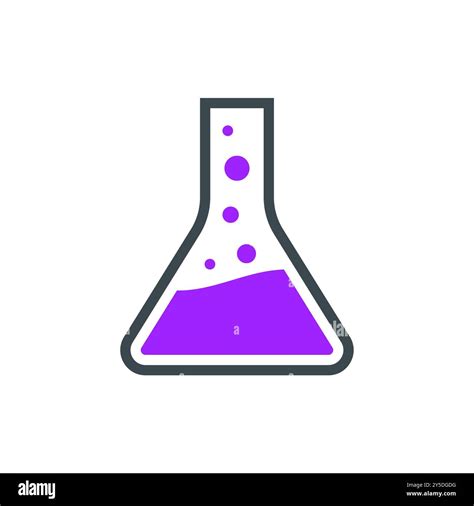 Laboratory Beaker Icon Test Tube Chemistry Experimental Logo Lab