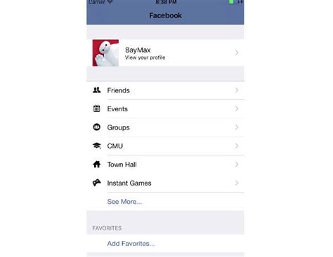 A Swift App Mimics The Personal Profile Tab Of Facebook