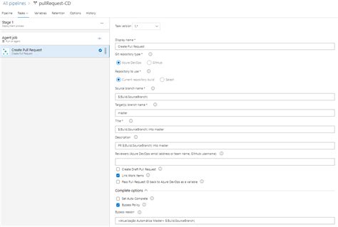 Warning Cant Bypass · Issue 103 · Shayki5azure Devops Create Pr Task · Github