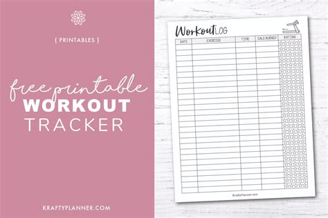 Free Workout Tracker Printables