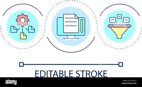 Digital Data Collection Loop Concept Icon Stock Vector Image And Art Alamy