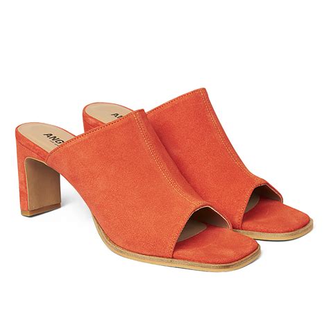 Angulus Sandal With Heel Coral Etoile Knokke