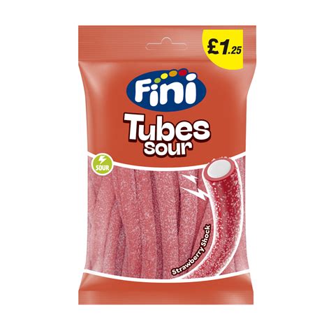Fini Sour Strawberry Tubes 140g 酸士多啤梨味鉛筆軟糖 Best Of Britain