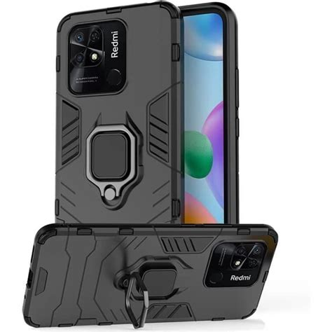 Coque Antichocs MASSILIA TECH XIAOMI REDMI 10C Noir Support intégré Rigide Cdiscount